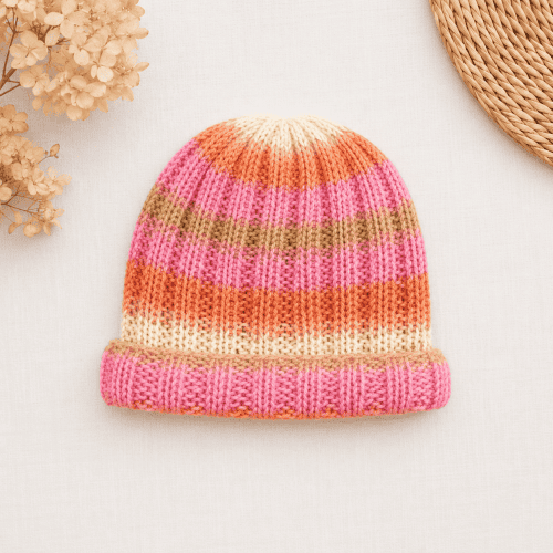 Classic Ribbed Hat Knitting Pattern (Easy, Stretchy & Timeless)