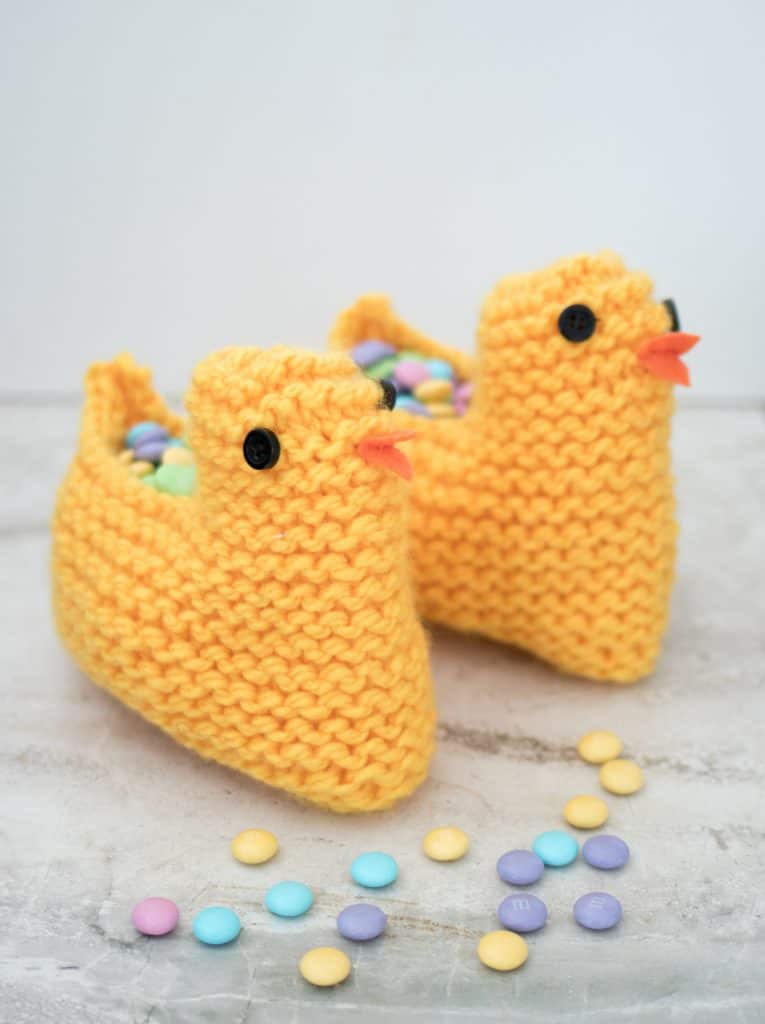 Easy Knit Easter Chick Basket Pattern (Beginner-Friendly + Adorable DIY)
