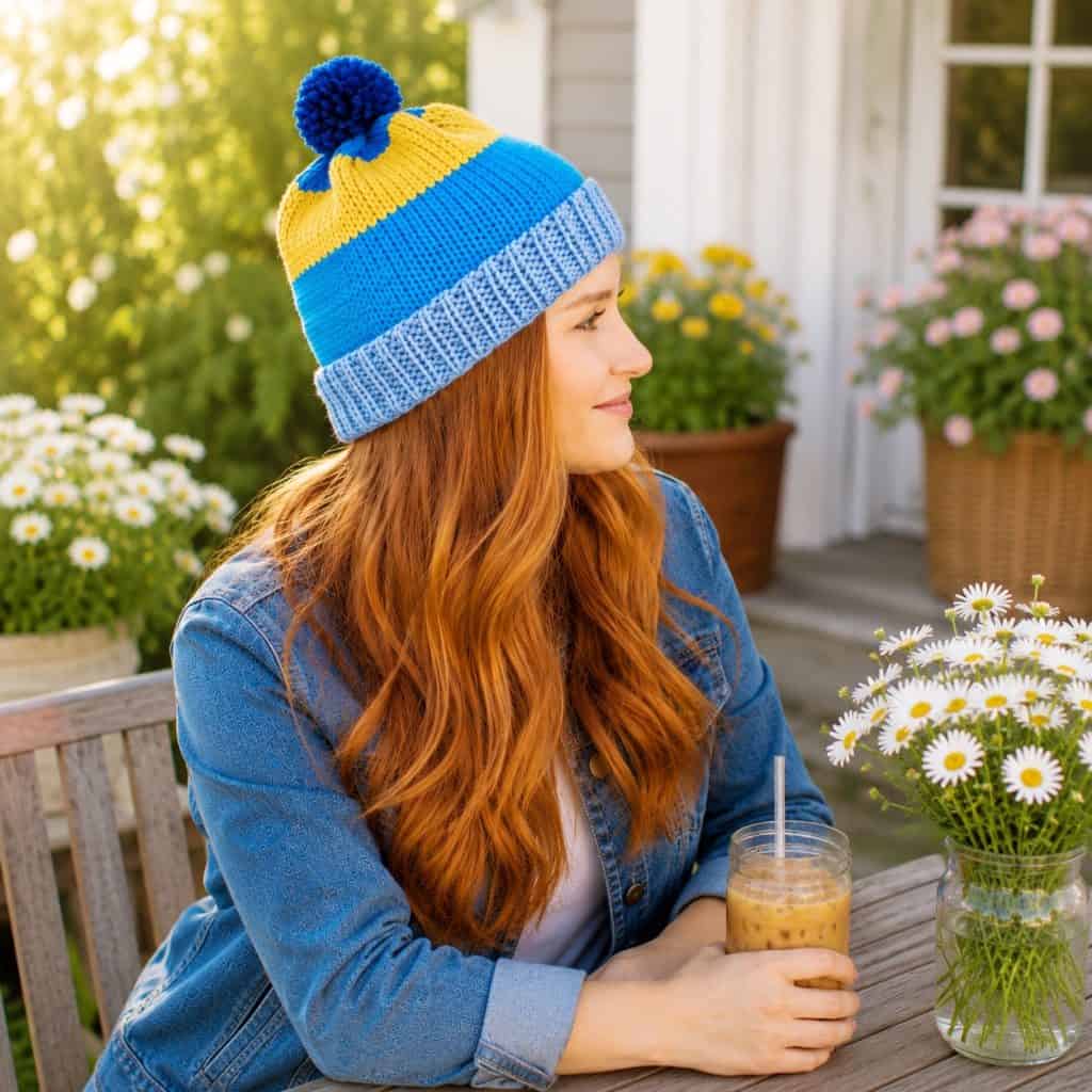 Easy Stripe Hat Knitting Pattern (Beginner-Friendly Beanie Knit in the ...