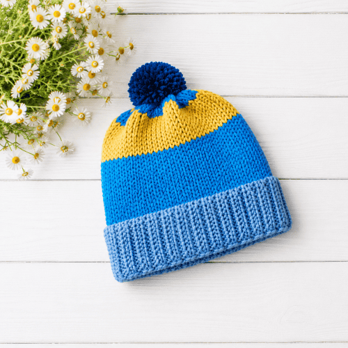 Easy Stripe Hat Knitting Pattern (Beginner-Friendly Beanie Knit in the ...