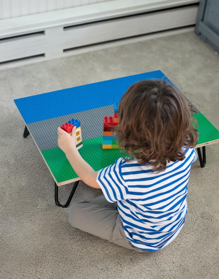 DIY LEGO Table for Kids (Easy 30-Minute LEGO Play Table Idea)