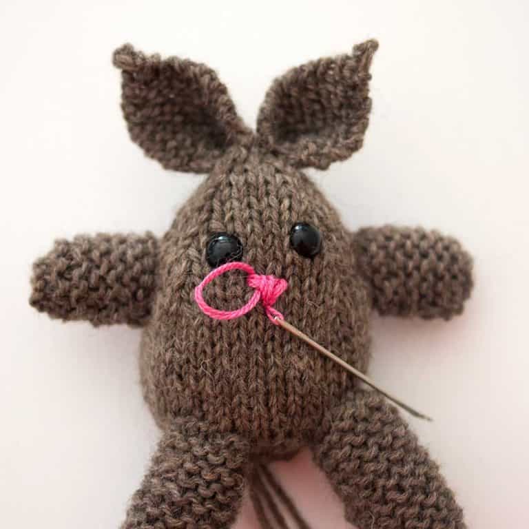 Flat Knit Plush Bunny Knitting Pattern