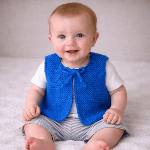 Easy Baby Vest Knitting Pattern (Flat Knit, Beginner-Friendly & Quick ...