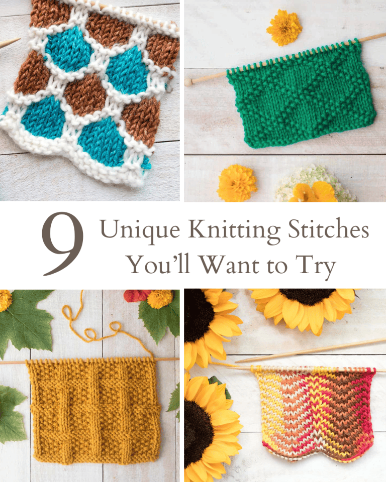 9 Unique Knitting Stitches You’ll Want to Try (Easy, Beginner-Friendly ...