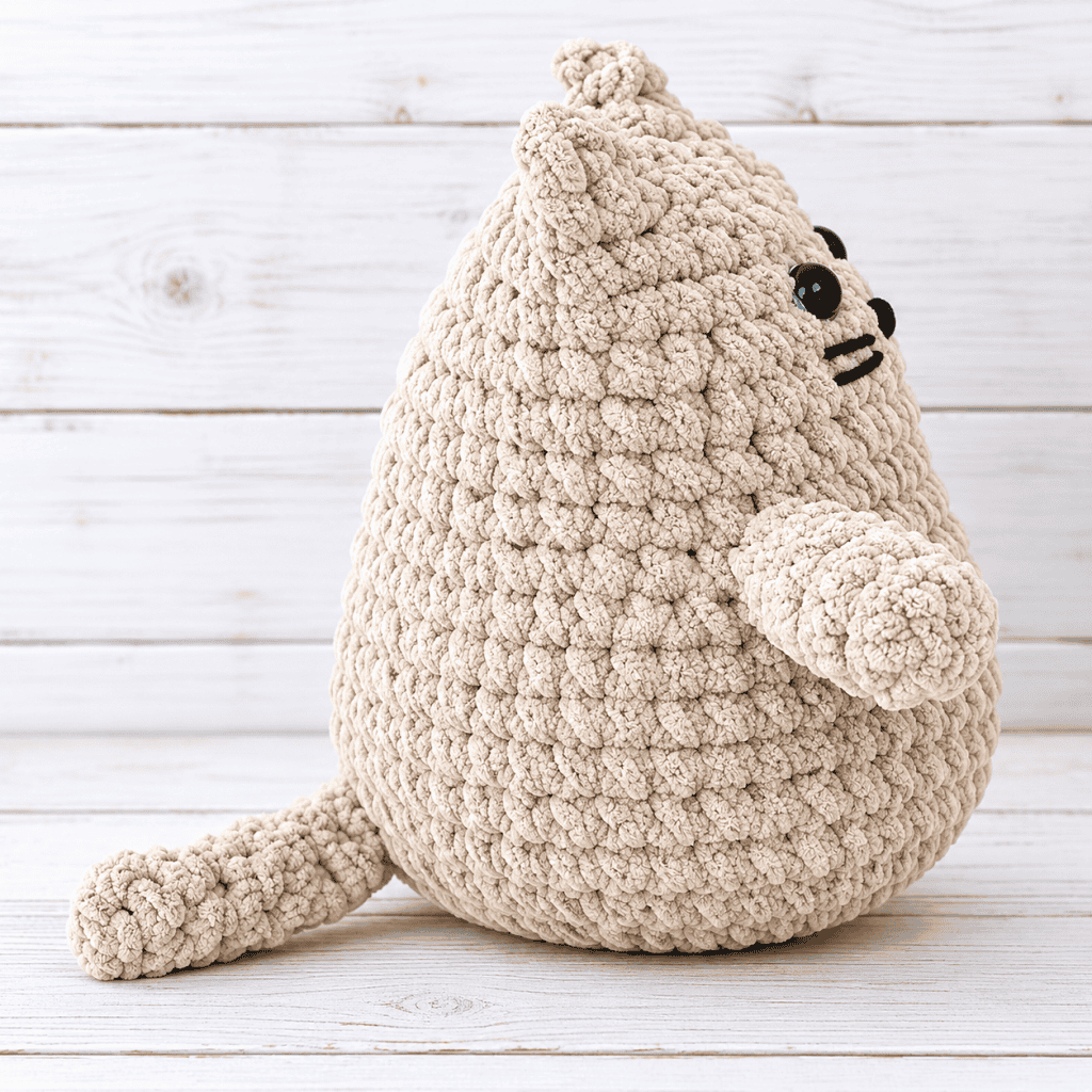 Easy Crochet Chunky Cat Pattern (Cute + Beginner-Friendly Plushie)